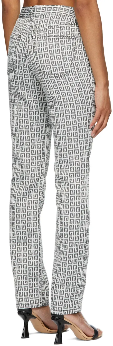 Givenchy 4g Monogram Jacquard Jeans