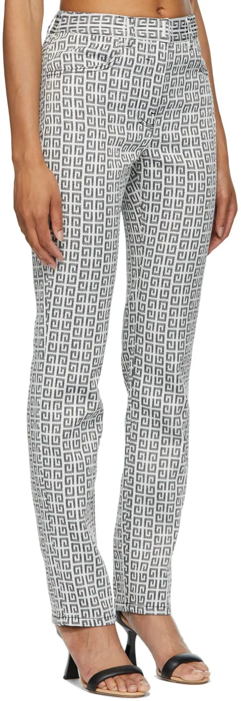 Givenchy 4g Monogram Jacquard Jeans