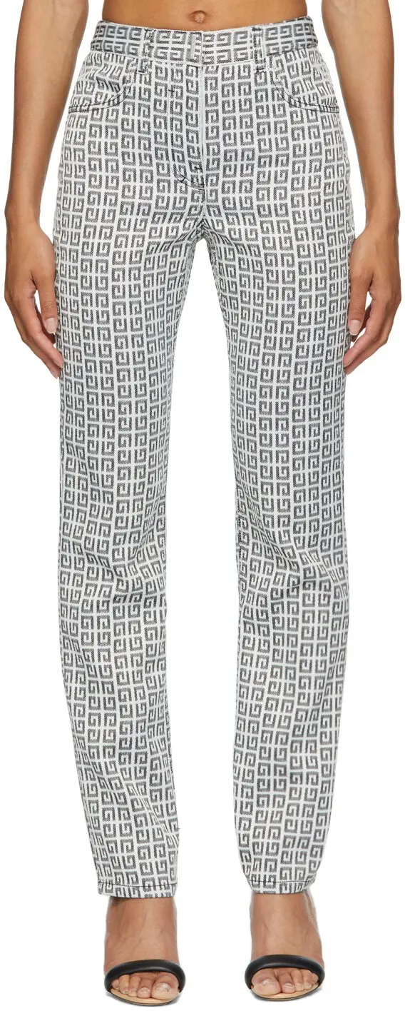 Givenchy 4g Monogram Jacquard Jeans