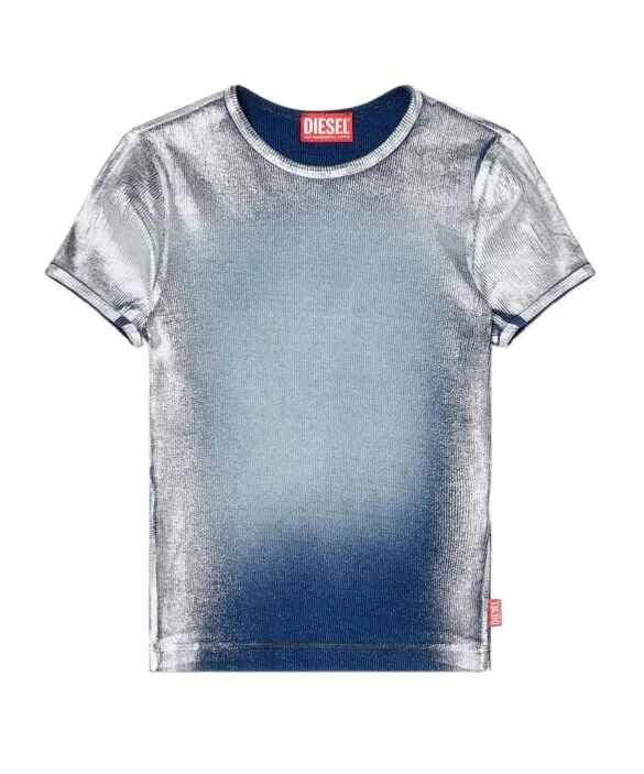 DIESEL® Faded Metallic T-shirt