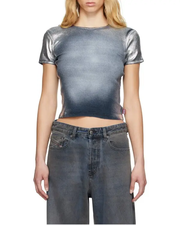 DIESEL® Faded Metallic T-shirt