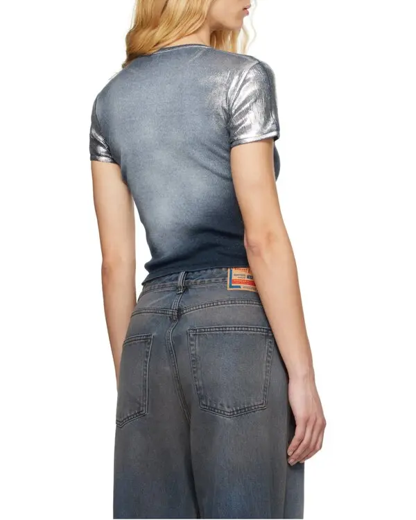 DIESEL® Faded Metallic T-shirt