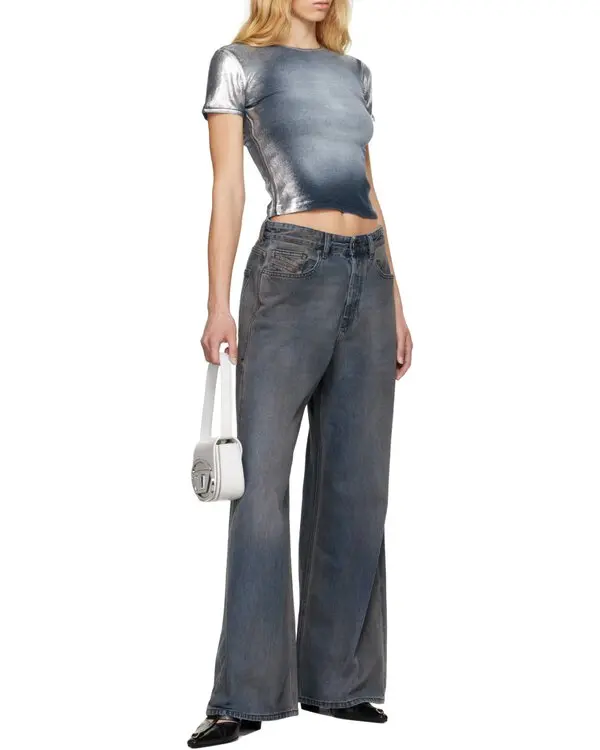 DIESEL® Faded Metallic T-shirt