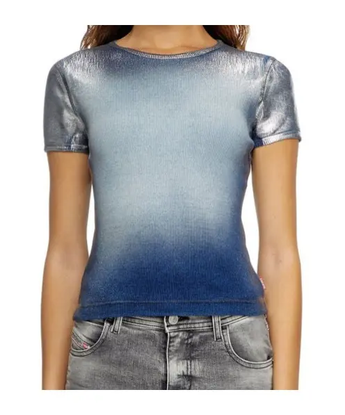 DIESEL® Faded Metallic T-shirt