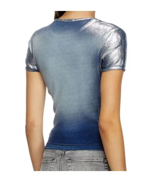 DIESEL® Faded Metallic T-shirt