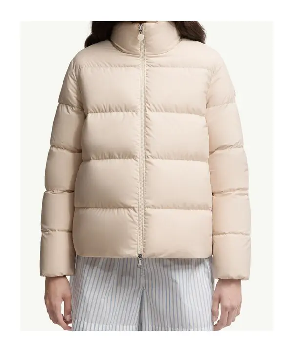 Moncler Mauzun Zip-up Puffer Jacket - Light Beige