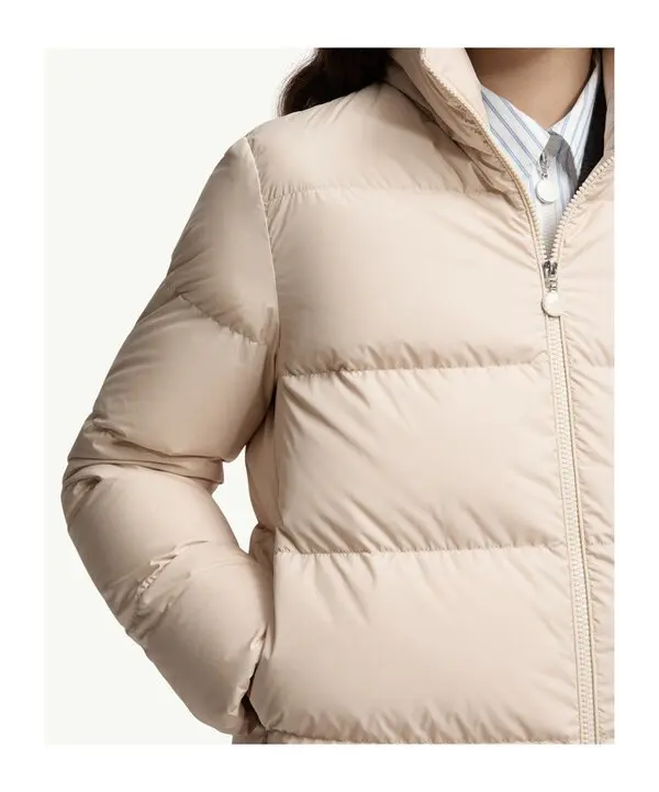 Moncler Mauzun Zip-up Puffer Jacket - Light Beige
