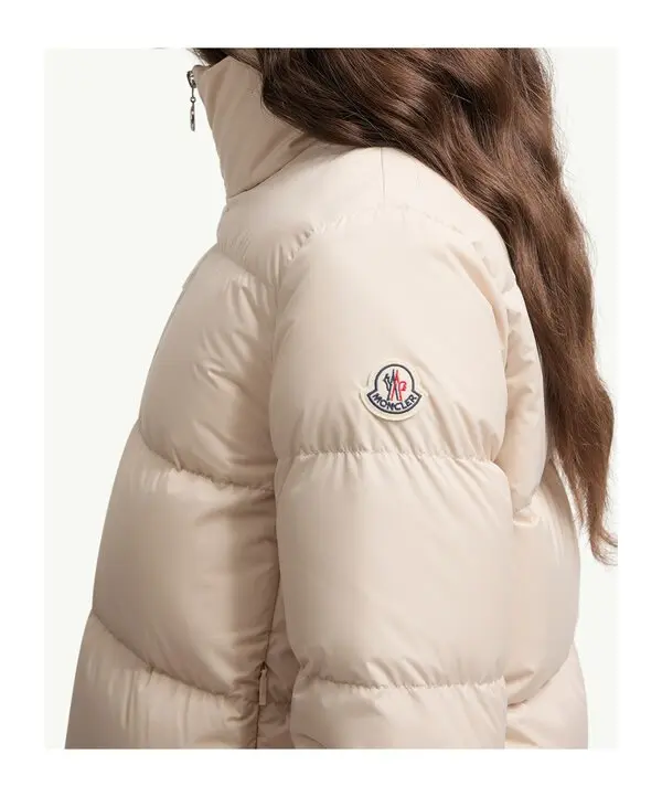 Moncler Mauzun Zip-up Puffer Jacket - Light Beige