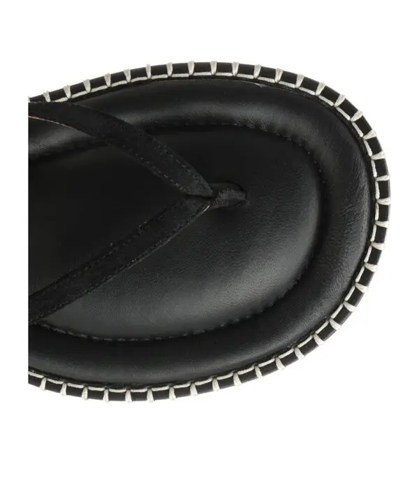 Dries Van Noten Contrast-stitch Flip-flops - Black