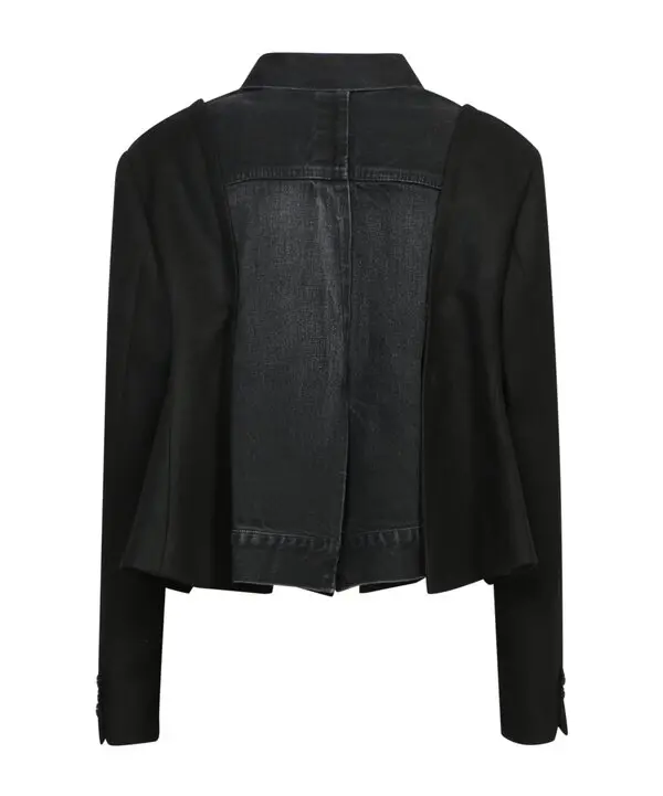 Sacai Single-breasted Cropped Jacket