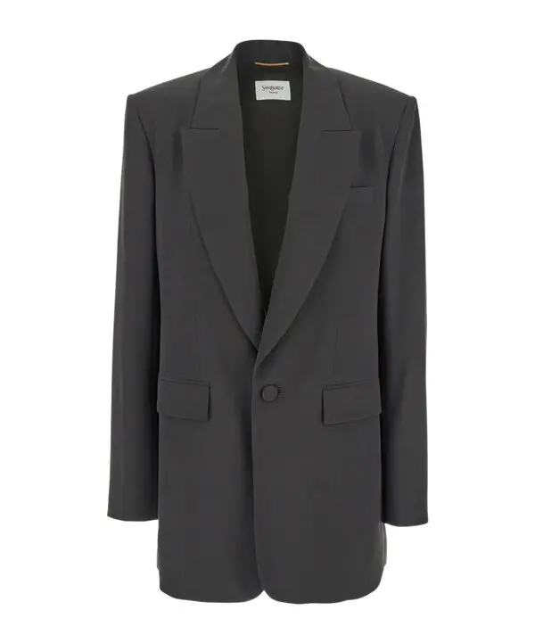 Saint Laurent Single-breasted Blazer - Black