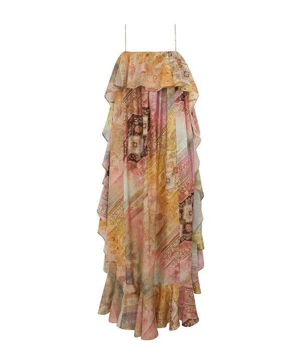 Zimmermann Lotus Leaf Ruffled Maxi Dress