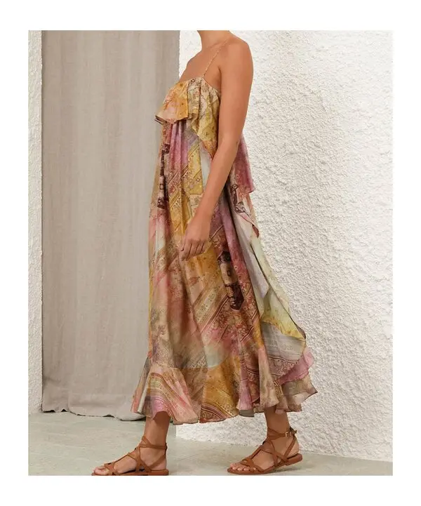 Zimmermann Lotus Leaf Ruffled Maxi Dress