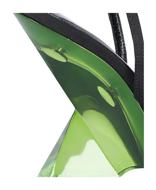 Attico Open Toe Ankle Strap Wedge Sandals