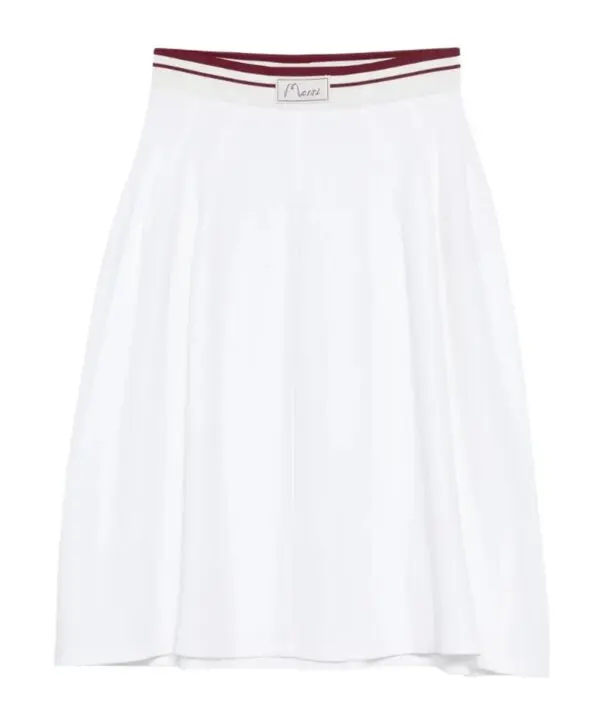 Marni Logo Waistband A-line Skirt