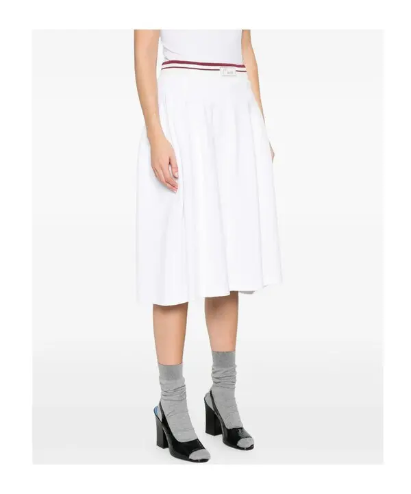 Marni Logo Waistband A-line Skirt