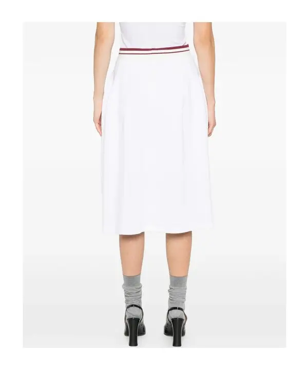 Marni Logo Waistband A-line Skirt