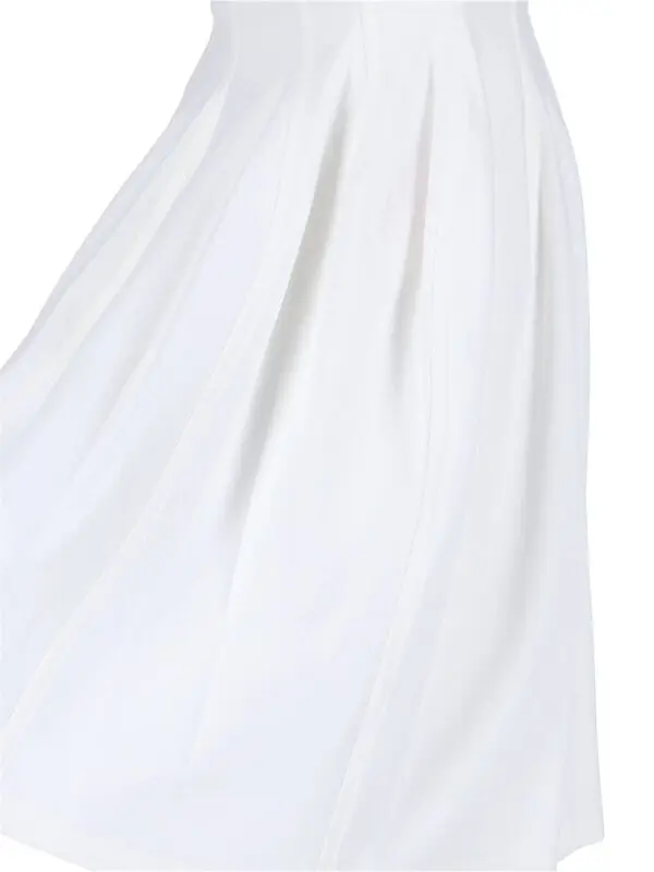 Marni Logo Waistband A-line Skirt