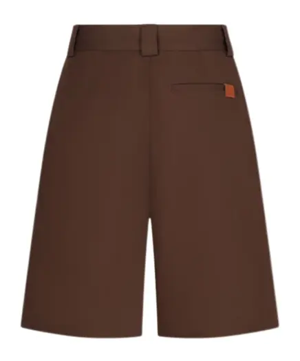 DARKPARK Wide-leg Bermuda Shorts With Ornament - Red