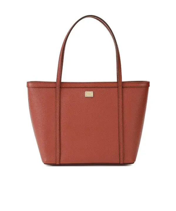 Dolce & Gabbana Logo Detail Handbag - Brown