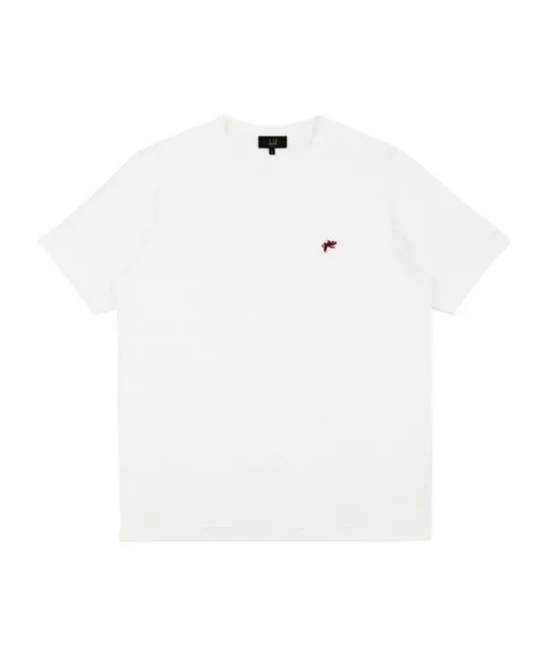 Dunhill Round Neck Embroidered T-shirt - White