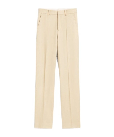 AMI Paris Wide Leg Trousers - Ivory