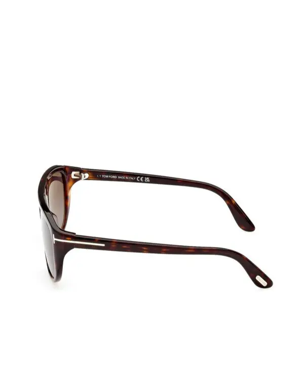 TOM FORD Tortoiseshell Logo Sunglasses - Black