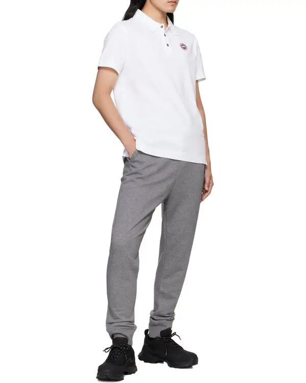 Canada Goose Beckley Logo Patch Polo Shirt - White