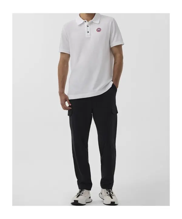 Canada Goose Beckley Logo Patch Polo Shirt - White