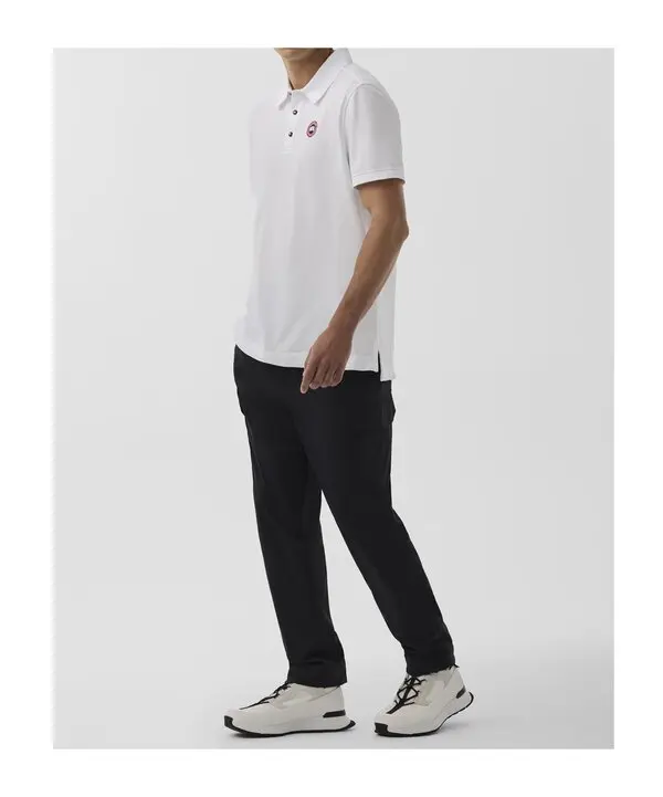 Canada Goose Beckley Logo Patch Polo Shirt - White