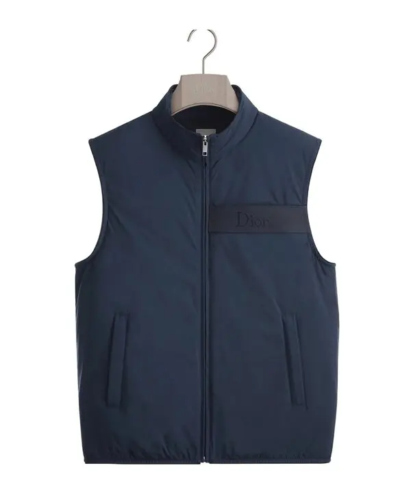 Dior Padded Down Vest With Stand Collar