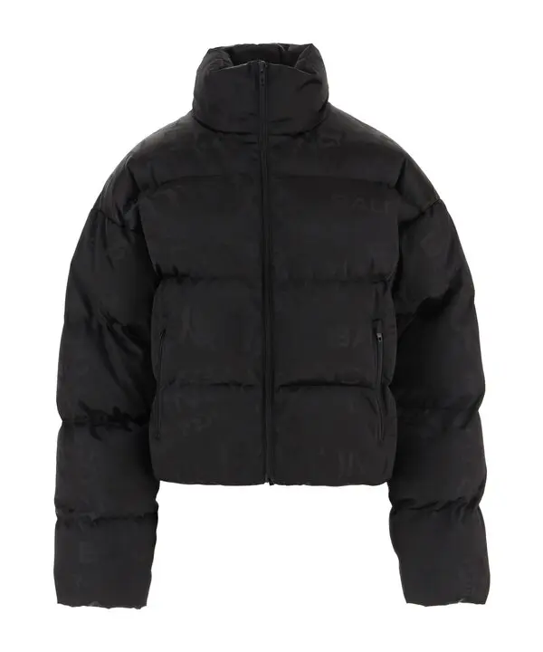 Balenciaga Cropped Puffer Jacket With Logo Detail