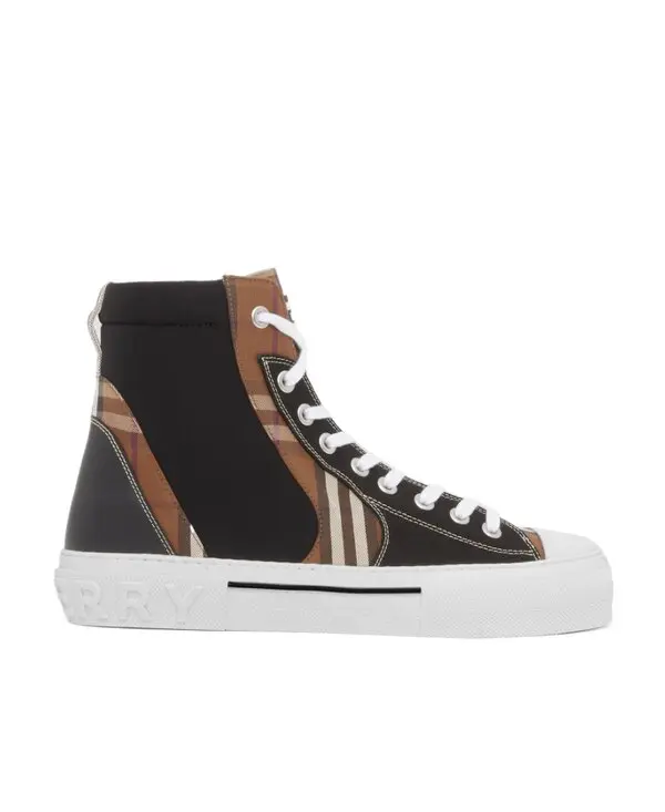 Burberry Panelled High-top Sneakers