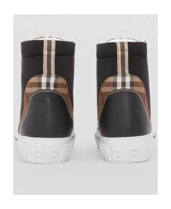 Burberry Panelled High-top Sneakers