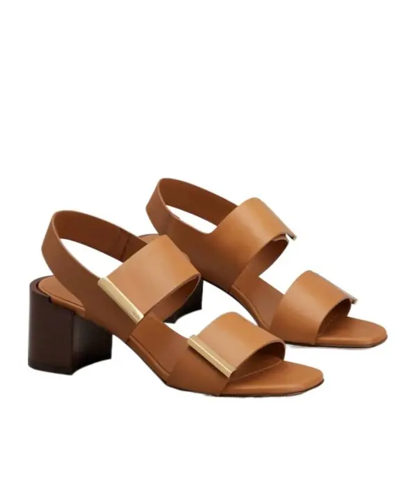 TOD'S Embellished Block Heel Sandals