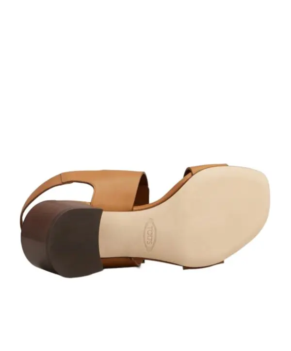 TOD'S Embellished Block Heel Sandals