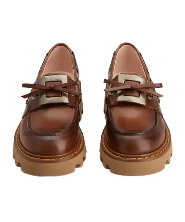 ROGER VIVIER Buckled Loafers - Brown