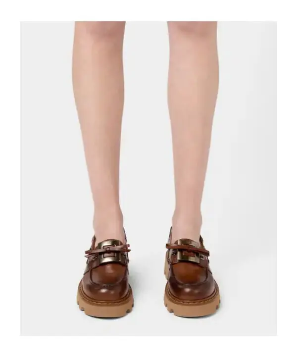 ROGER VIVIER Buckled Loafers - Brown
