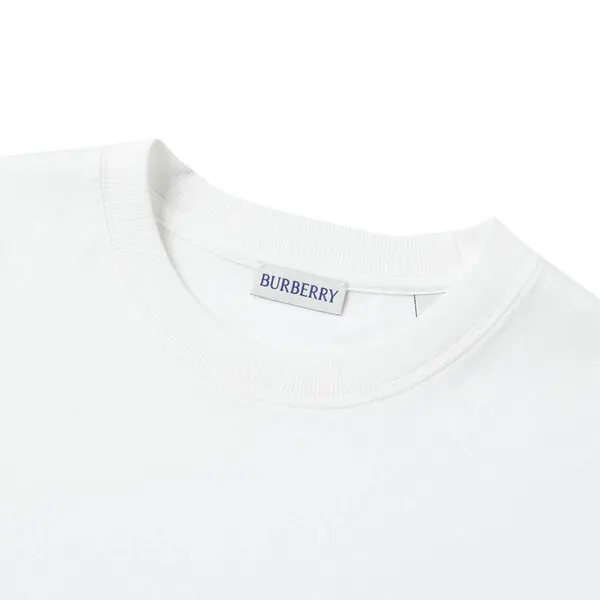 Burberry Check Trim Cotton T-shirt