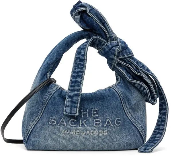 Marc Jacobs Bow Denim Mini Sack Bag