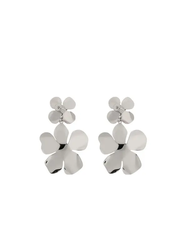 Marni Embellished Floral Motif Drop Earrings