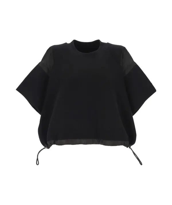 Sacai Short Sleeve Drawstring Top