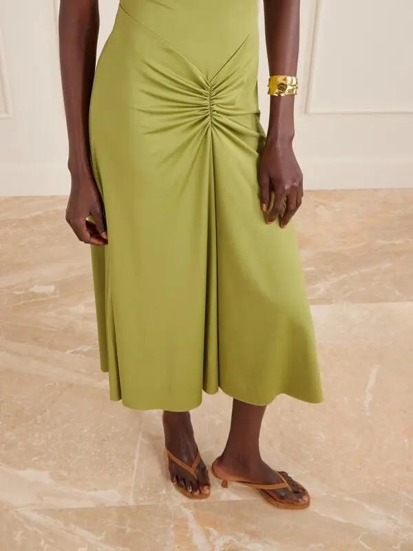 Victoria Beckham Blair Short-sleeve Midi Dress