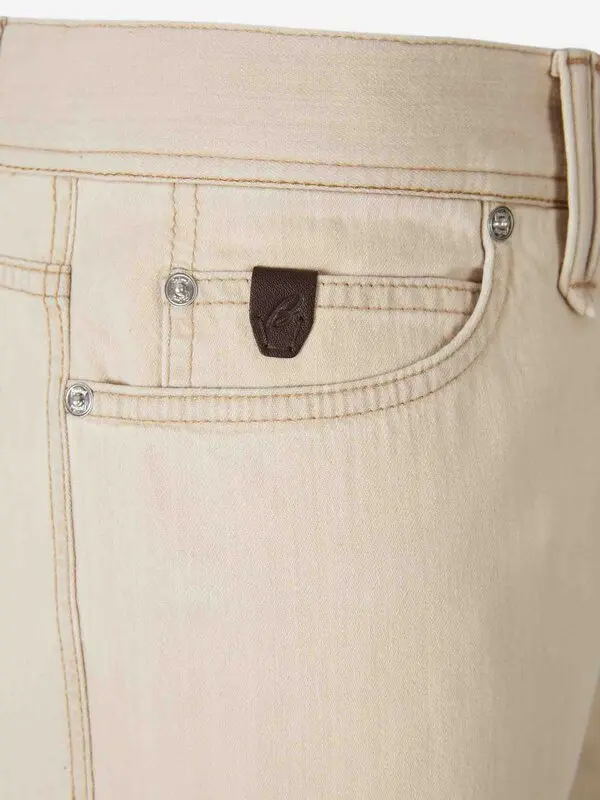 Brioni Patch Pocket Straight-leg Jeans - Nude