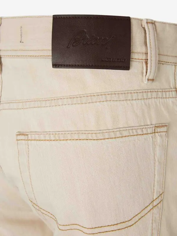 Brioni Patch Pocket Straight-leg Jeans - Nude