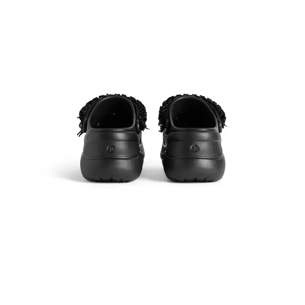 Balenciaga Embellished Platform Clogs - Black
