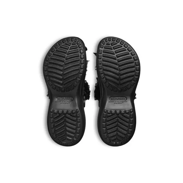 Balenciaga Embellished Platform Clogs - Black