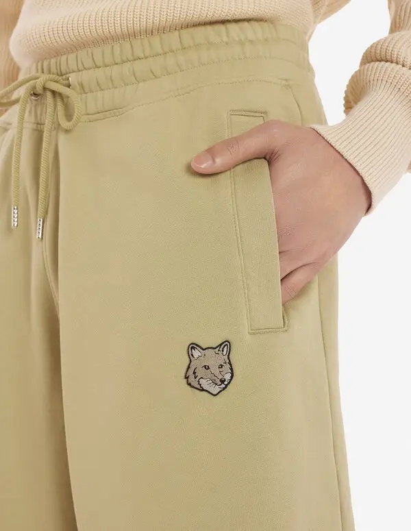 Maison Kitsuné Bold Fox Head Patch Drawstring Shorts - Nude