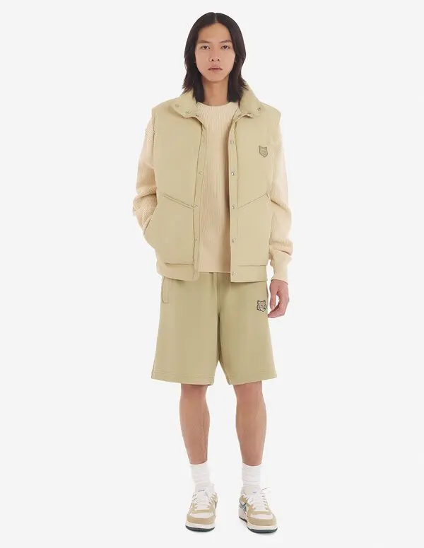Maison Kitsuné Bold Fox Head Patch Drawstring Shorts - Nude