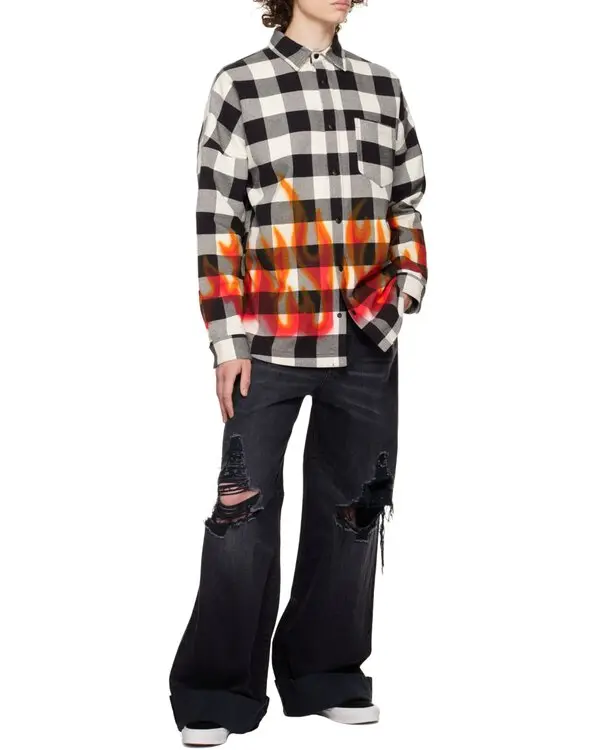 Palm Angels Checked Long-sleeved Shirt